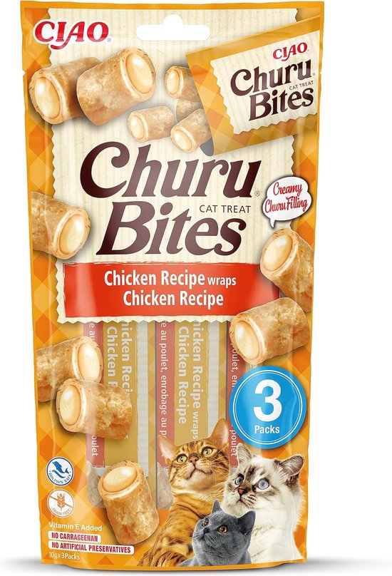 Kip Snacks voor Katten - Zachte en Romige Bites in 3 Tubes | bol