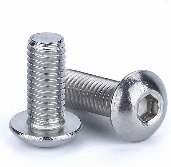 Roestvrijstalen Bolkopschroeven Inbusbouten - A2/304, M3/M4/M5/M6/M8 ...