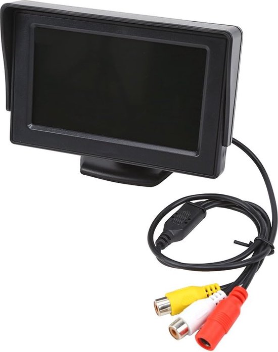 Achteruitrijcamera met kentekenplaathouder en 4,3 inch monitor ...