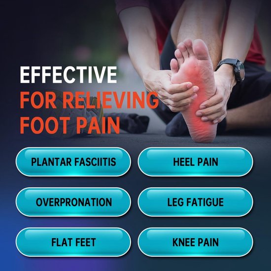 Plantaire fasciitis inlegzolen - Heavy Duty High Arch Support ...
