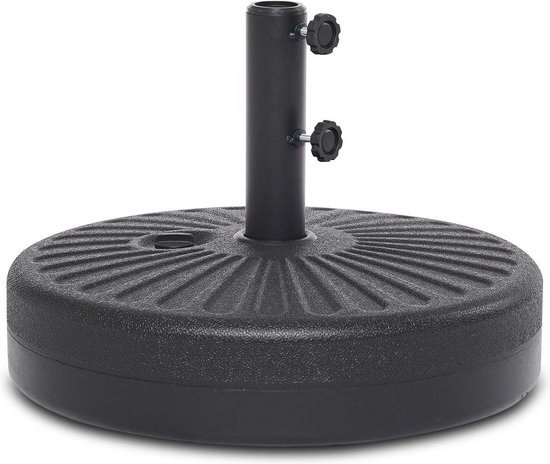 Parasolvoet rond Ø 38/48 mm - geschikt voor balkonparasol - zwart ...