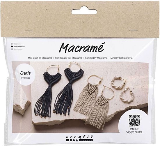 Creativ Company Mini Hobbyset Macramé 3 sets Oorbellen | bol