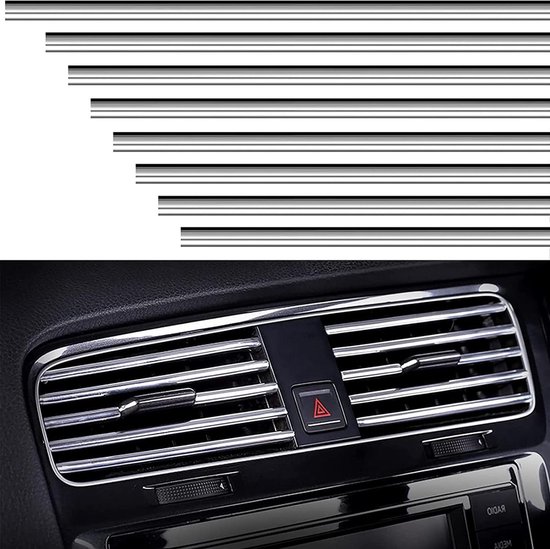 Auto luchtuitlaat decoratie strepen - 10 stuks, auto interieur ...