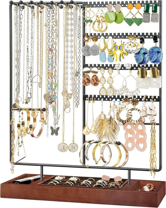 Sieradenhouder Oorbellen Stand Organizer Earring Holder 144 Gaten Stud ...