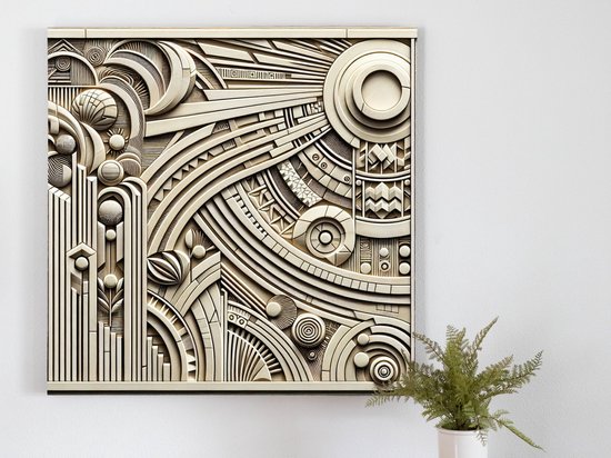 Modern relief schilderij | Contemporary Elevation: Abstract Masterpiece ...
