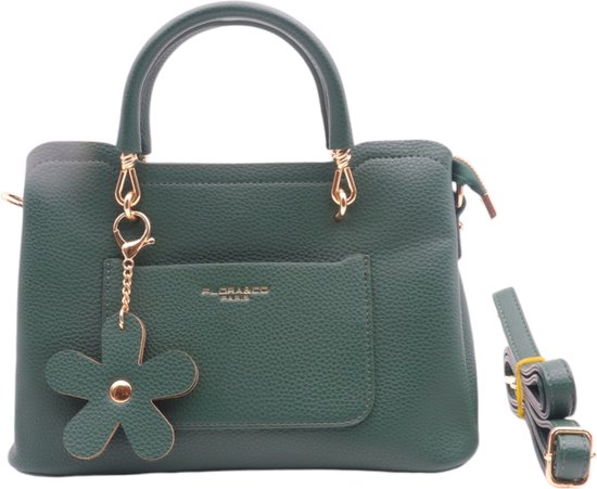 Flora & Co - Trendy handtas - donker groen | bol