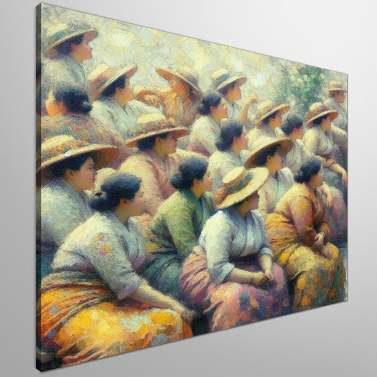 Olieverf dikke dames schilderij | Voluptueus genot: weelderige dames ...