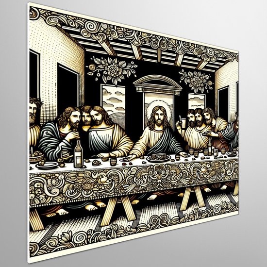 Doodle laatste avondmaal schilderij | Doodle da Vinci: Een moderne ...