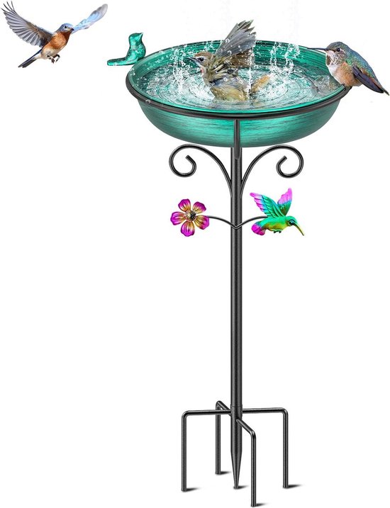 Vogelbad voederschaal waterplaats staand vogelbad voor wilde vogels ...