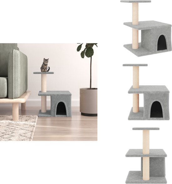 vidaXL Krabpaal - Krabpalen - Kattenpaal - - Kattenmeubel met sisal ...