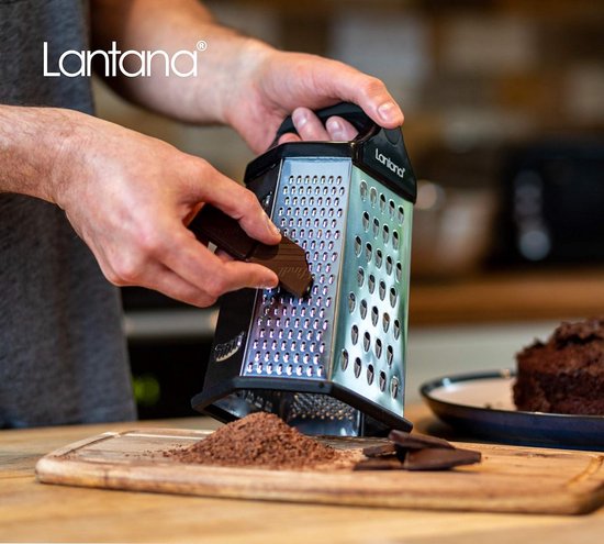 6-zijdige handrasp met opvangbak - 6 essentiële functies - grove rasp ...