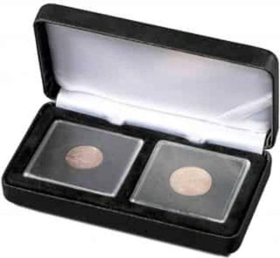 Single coin box for 2QUADRUM 50x50 mm black - NOBILE - with extra space ...