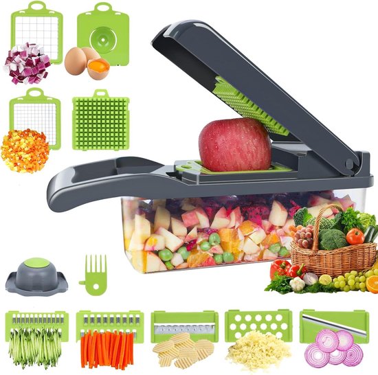 Smart Vegetable Slicer Mandoline 7-in-1 - Instelbare Groentesnijder en ...