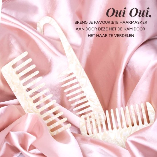 YUBBI Brede Haarkam Set - Grove Douche Kam - Wet Comb - Wide Tooth Comb ...