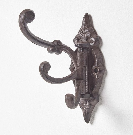 Homescapes Sierlijke gietijzeren muurhaak | bol