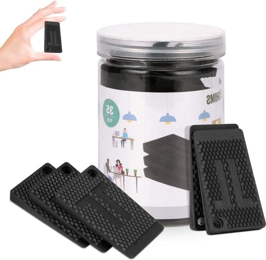 Plastic Shims Meubelpads - anti-slip rubberen pads voor meubelvoeten - Levelers Sterke... | bol