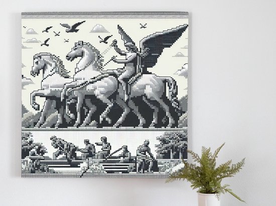 Pixel art relief schilderij | Pixelated 3D masterpiece: A textured ...