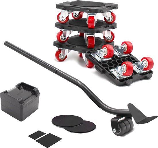 Meubeltransportrollerset - stuk meubelglijsysteem - lasthevel - 360 ...