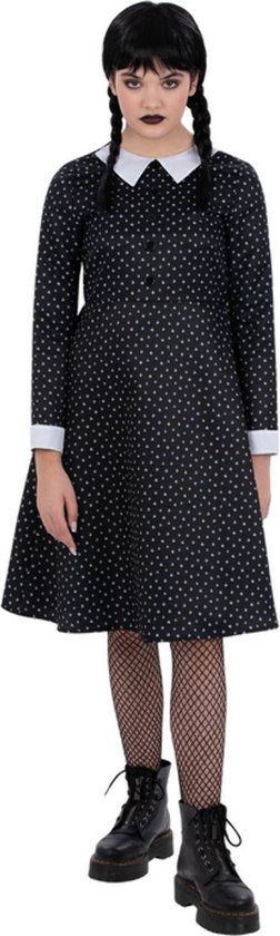 Smiffys - Gothic School Girl Kinder Kostuum - Kids tm 6 jaar - Zwart ...