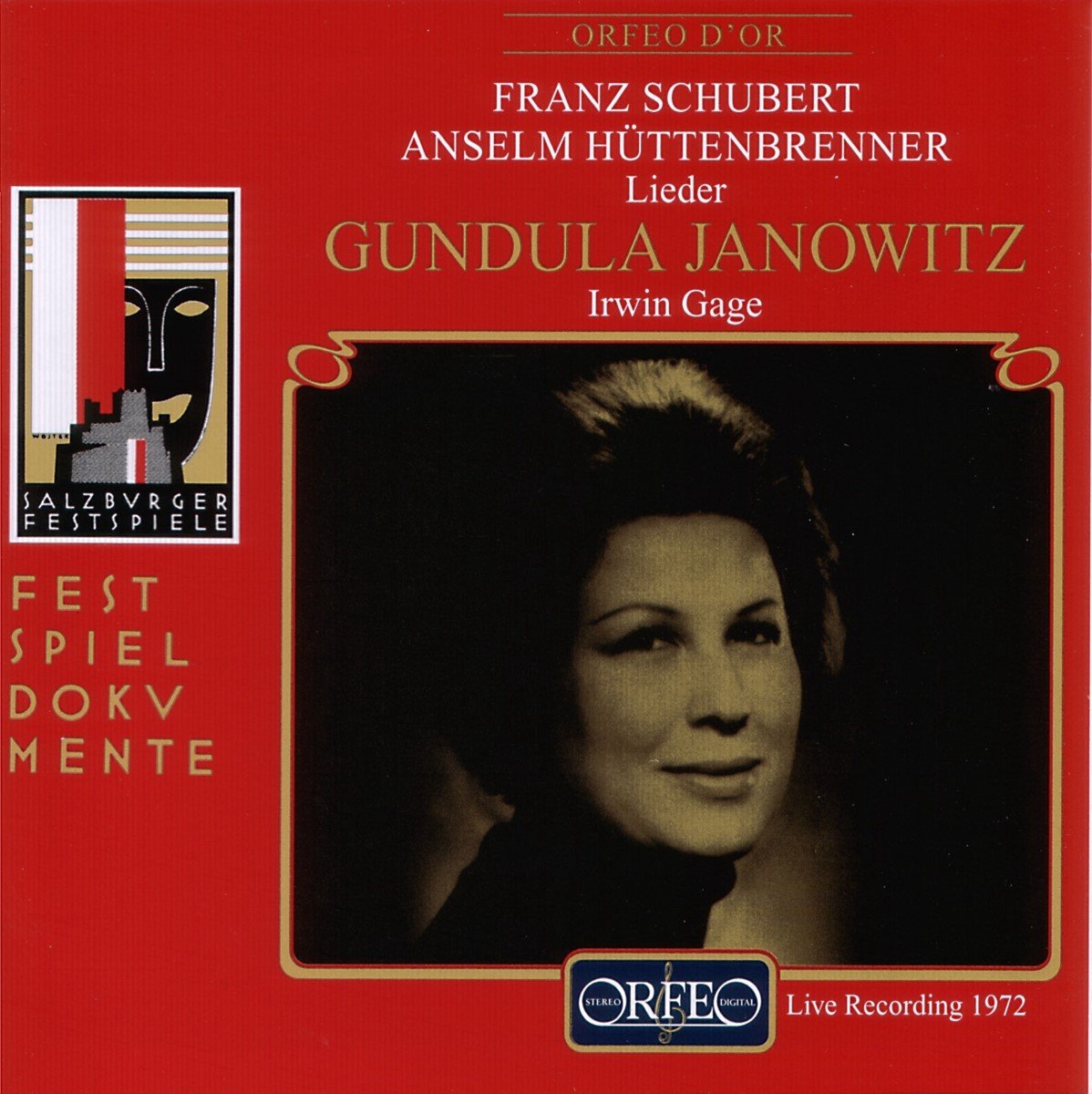 Gundula Janowitz & Irwin Gage - Schubert/Hüttenbrenner: Lieder (CD ...