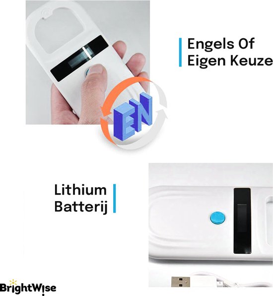 BrightWise® Chipreader Huisdier Draagbaar en Pijnloos - Chiplezer ...