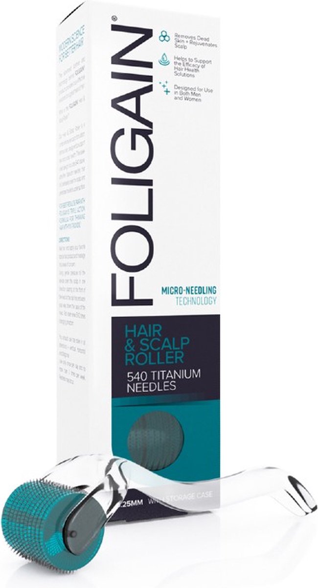 FOLIGAIN – Dermaroller met 540 Titanium Naaldjes (0,25 mm) | bol.com