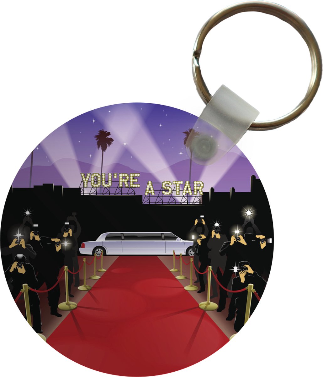 Sleutelhanger - Een illustratie van een limousine aan de loper in ...