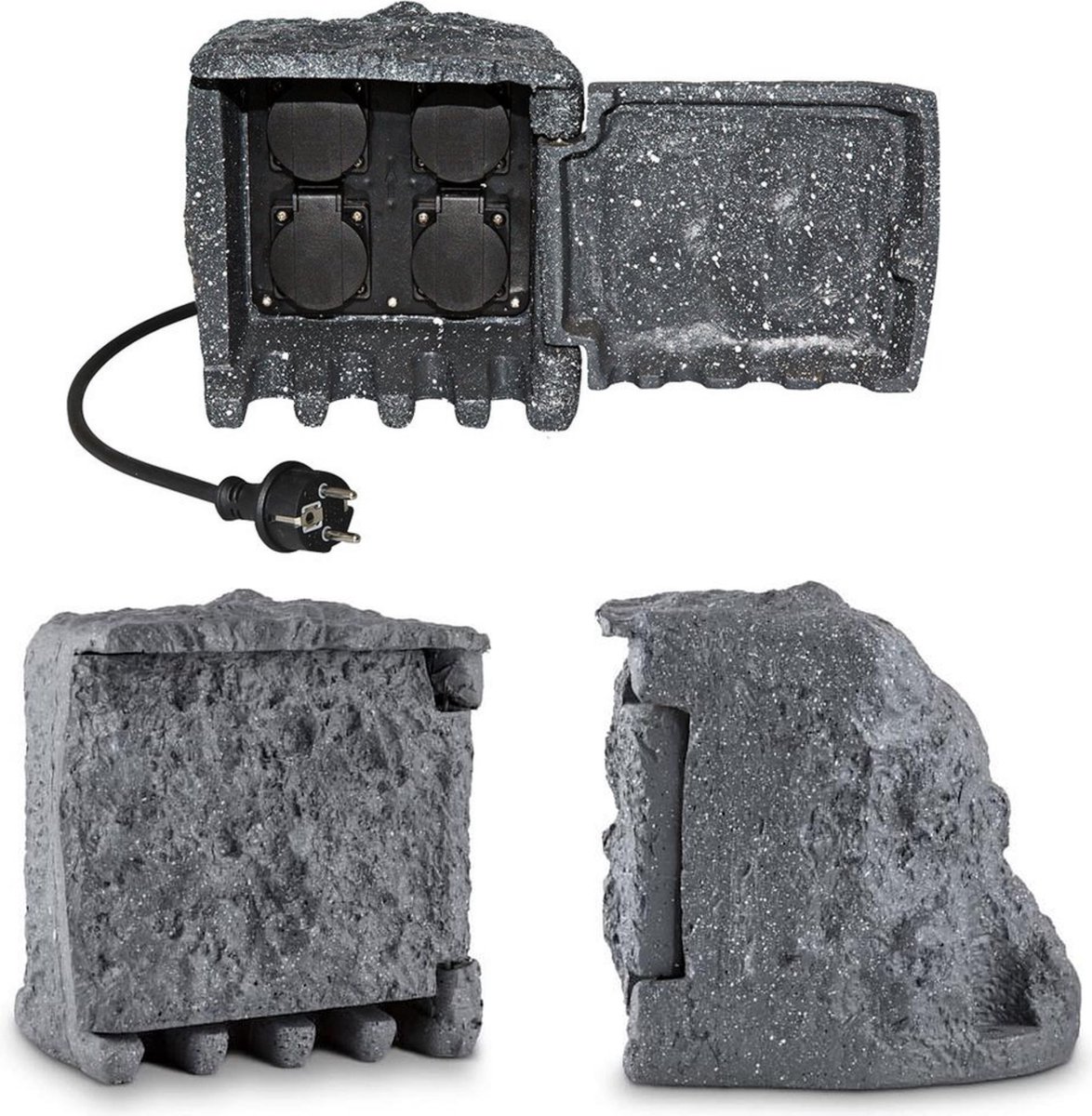 Proventa® Tuin Stekkerdoos voor buiten - 4 x stopcontact - 5 meter ...