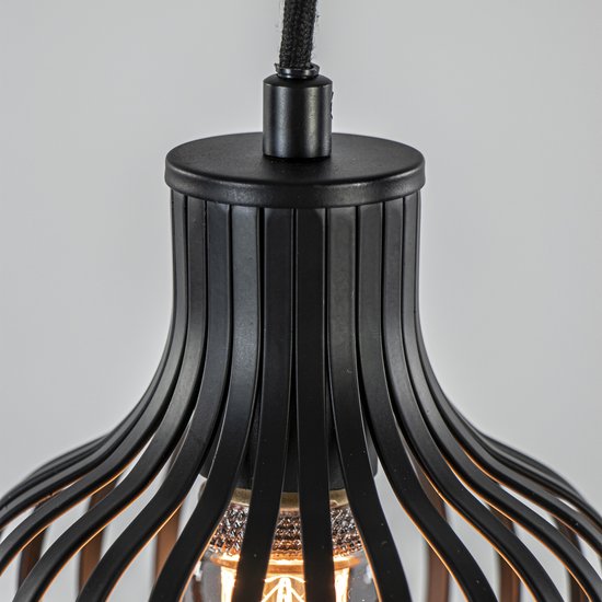Straluma 'Onion' Hanglamp 5- Lichts Rond Zwart | bol