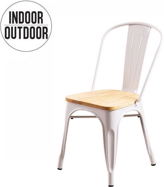 Lix industriële stoel geïnspireerd op Tolix loft | bol.com