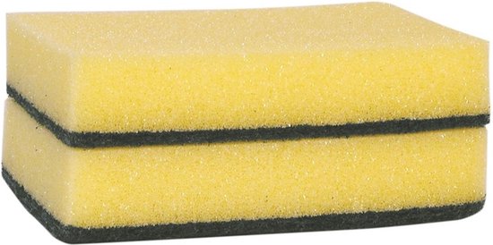 Schuurspons - geel/Groen - 10 stuks | bol