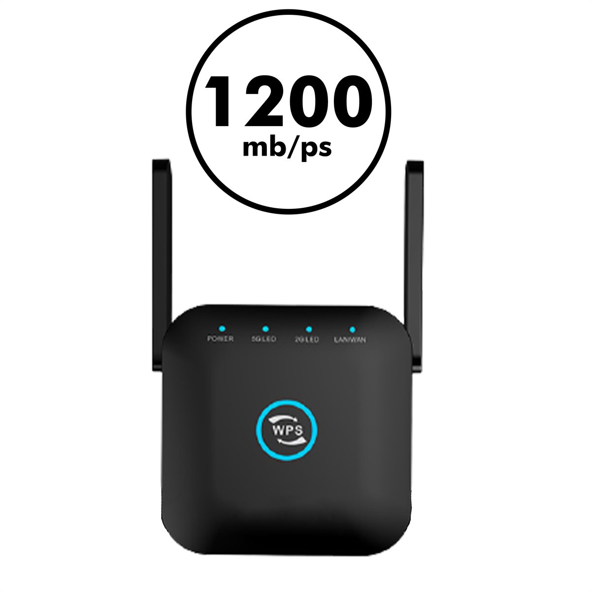 Wifi Repeater 1200 MBPS Draadloos – Internet Versterker Stopcontact ...