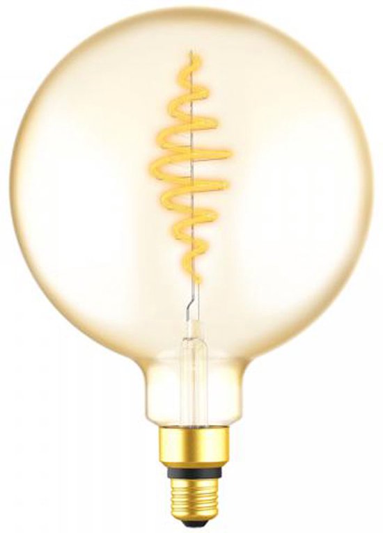 LED Filament Globe lamp Goud | 200mm | 7 Watt | Dimbaar | 1800K - Extra warm | bol.com