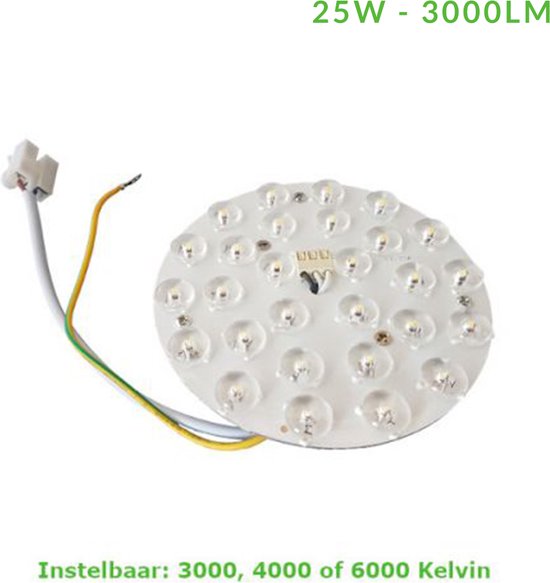 LED Magneet Module - 25W - 4000K - 2200Lm - Ø210x21mm - Magnetisch | bol