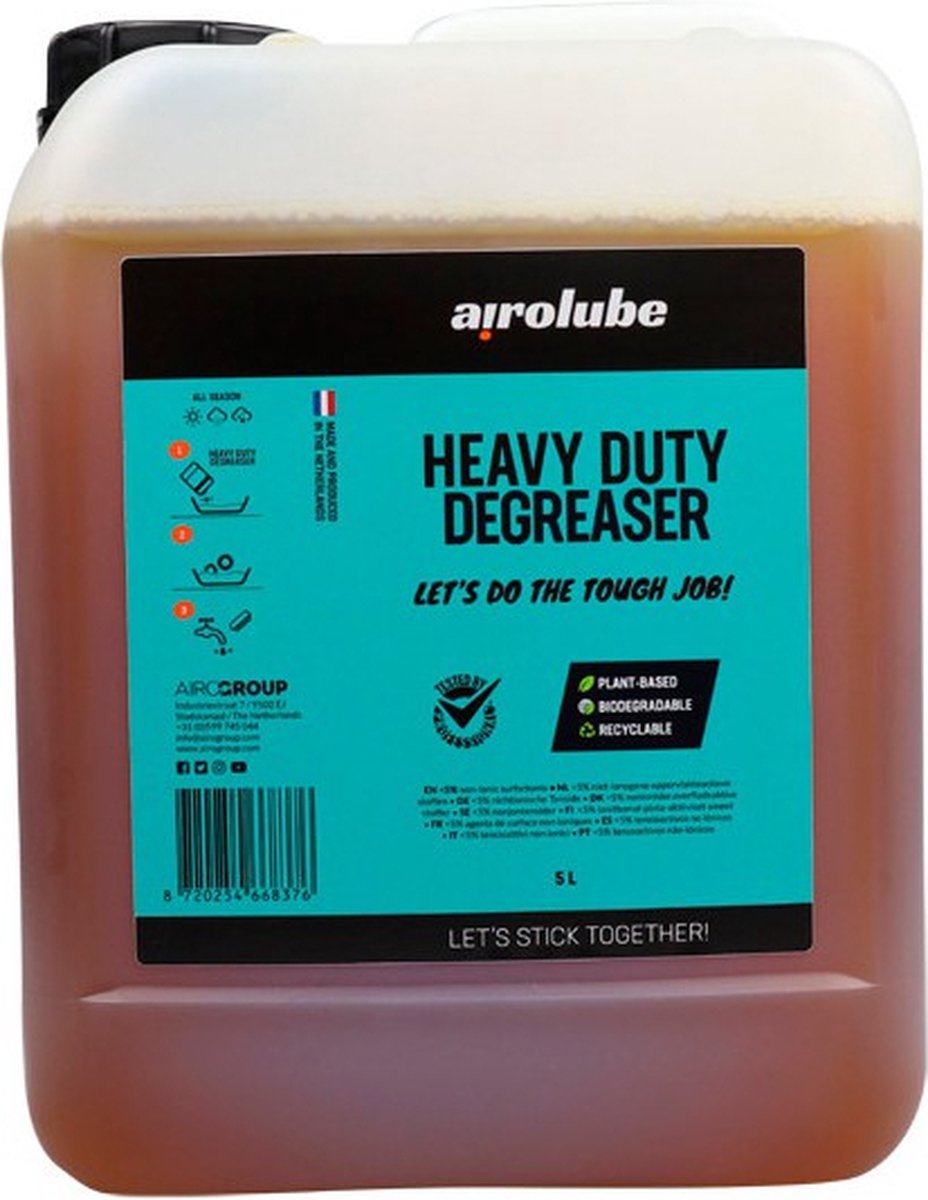 Plant Based Industriële Ontvetter 5 liter | Airolube Heavy Duty Degreaser 5L |... | bol.com