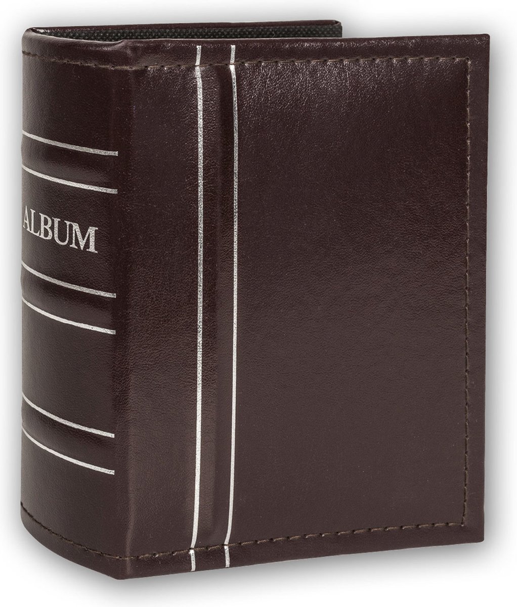 2x Fotoboek/fotoalbum Havana met insteekhoesjes bruin voor 200 fotos ...