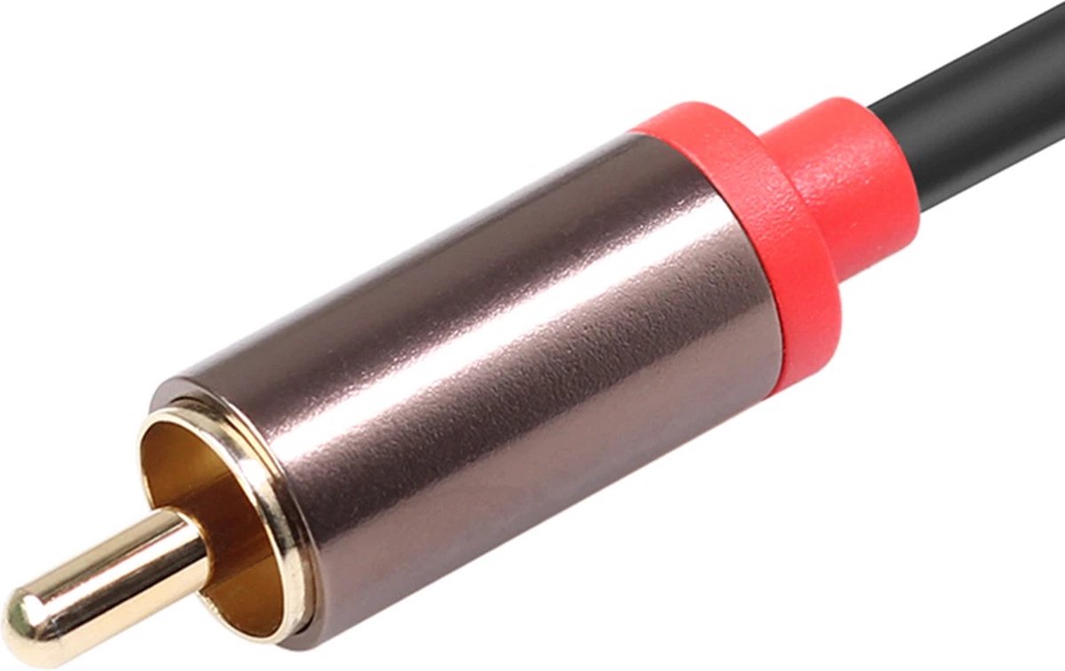 Aux naar Tulp - Subwooferkabel - 3.5 Audio Jack naar RCA Kabel - 1.8 ...