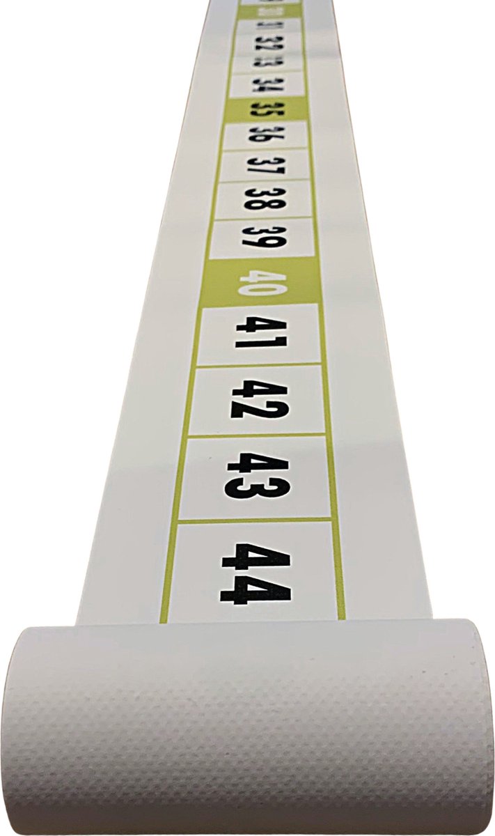 GETALLENLIJN TOT 100 - 5 meter lang - Rekenen - Rekenmateriaal ...