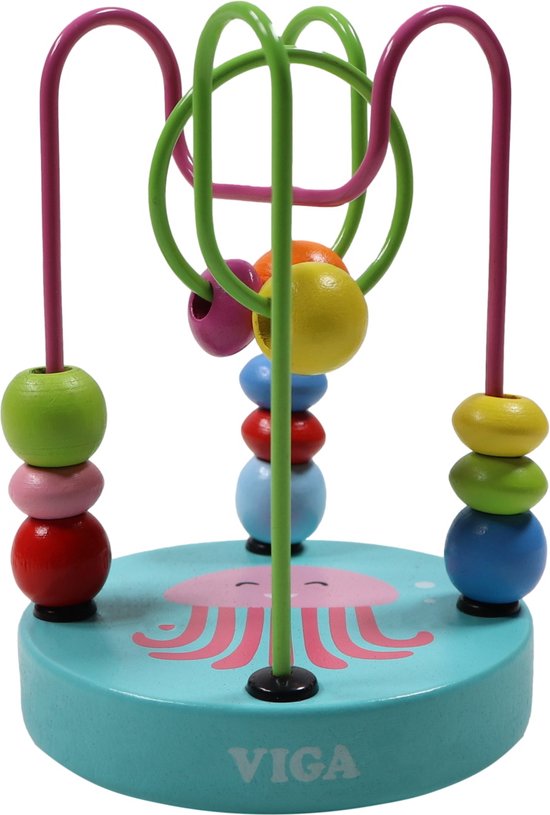 Viga Kwal Turquoise Mini Houten Kralenspiraal 50047 | bol.com