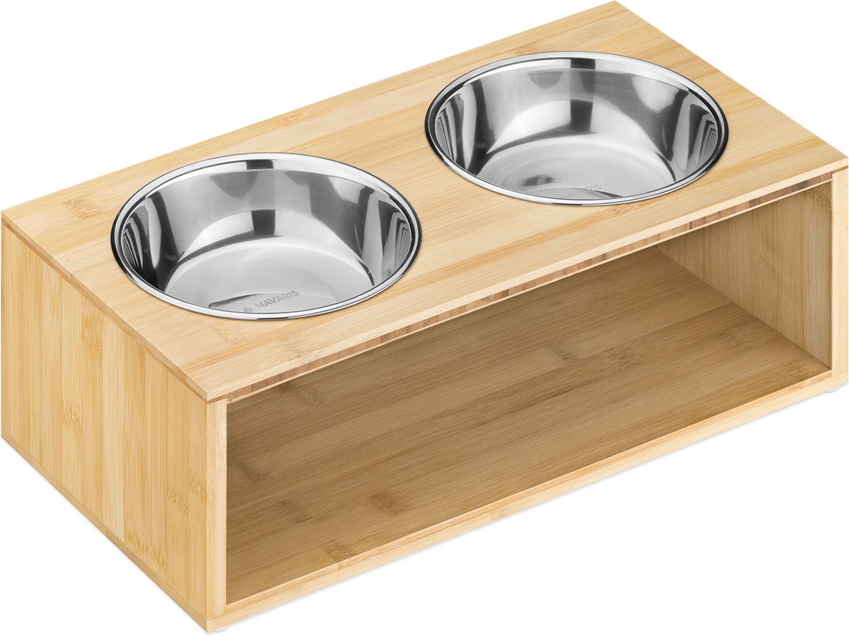 Navaris 2x bols de nourriture pour chats avec support - Ensemble de ...