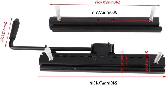 Seat Slider Track 2PCS Mounting Kit with Hardware - Adjustable Seat ...