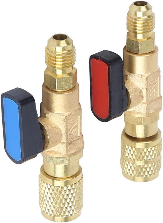 Airconditioning Snelkoppeling Connector Messing Adapters voor R22 R410A ...