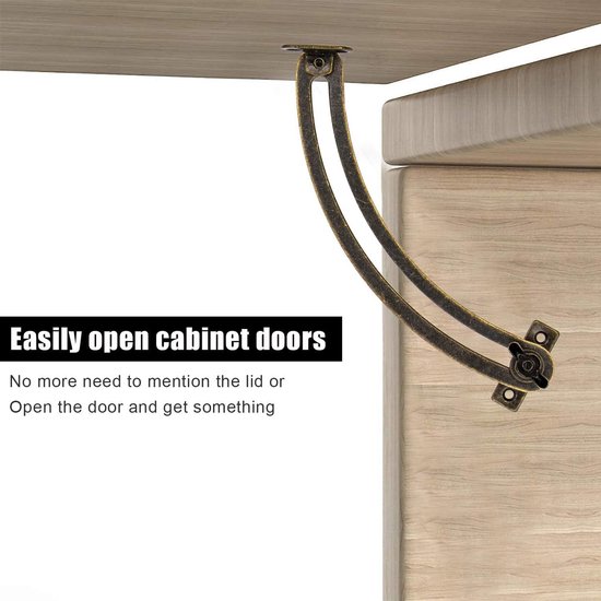 Folding Bracket Hinges - 4 Pieces Curved Adjustable Support Holder for ...