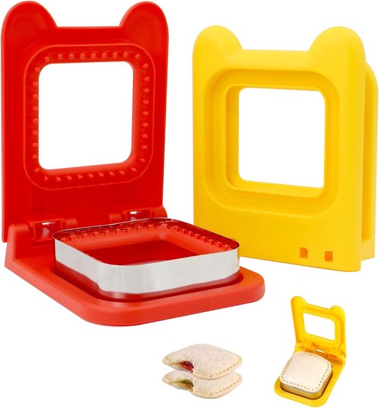 Sandwich Cutters Stainless Steel Plastic Bagbread Biscuits Bento Red ...