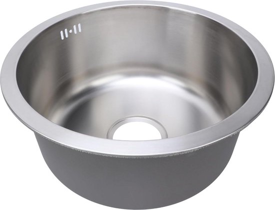 Ronde Roestvrij Stalen Spoelbak Enkele Kom 165 Inch Barvoorbereide ...