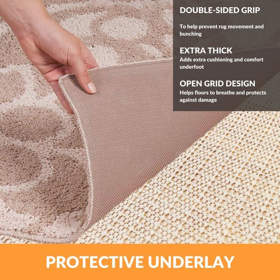 Antislipmat 120 x 180 cm - Voor tapijt, parket en tegels - Snijdbaar en ...
