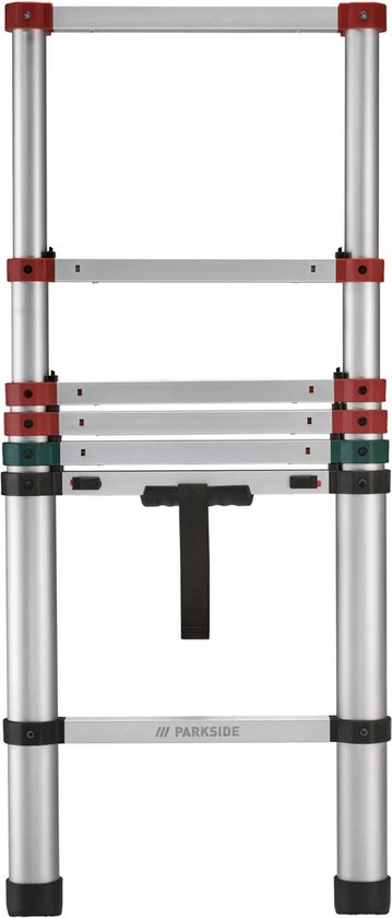 PARKSIDE Telescopische Uitschuifladder - 200 cm - 7 treden - Soft-close ...