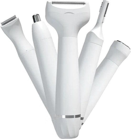 Vrouwen Body Shaver Set - IPX5 Waterdichte Elektrische Scheermes - 5 in ...