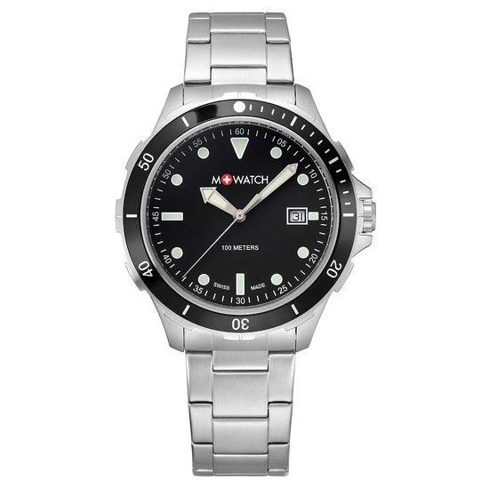 M+Watch by Mondaine - Aqua Steel Black WBX.45220.SJ - Swiss Made ...