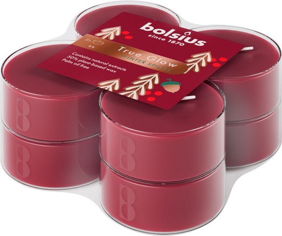 Bolsius - True Glow - Maxi - Theelichten - 8 stuks per verpakking ...
